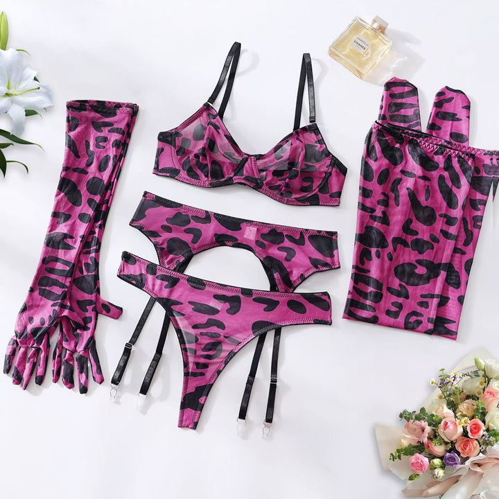 Colorful Mesh Push-up Bra Set – BKKKB